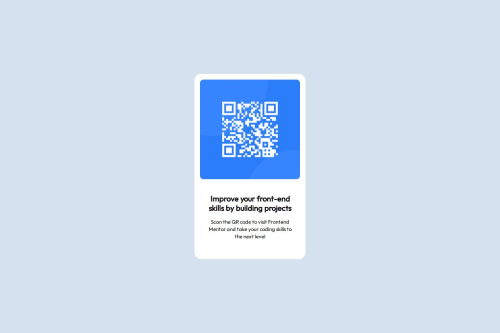 Responsive QR Component with CSS coding challenge solution | Frontend Mentor