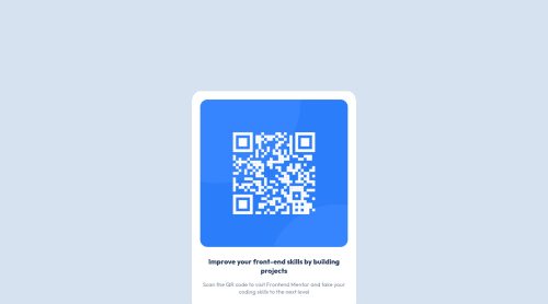 Frontend Mentor | QR Code CSS practice coding challenge solution
