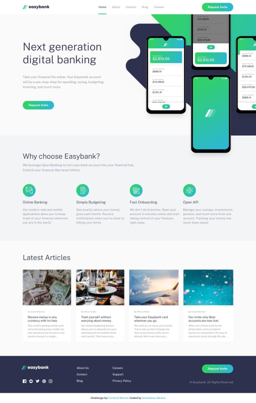 Frontend Mentor | Mobile-First Landing page using Tailwind CSS and React coding challenge solution