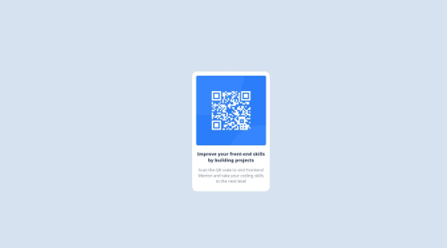 qr code component coding challenge solution | Frontend Mentor