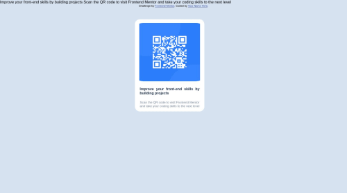 Responsive QR code using CSS flex coding challenge solution