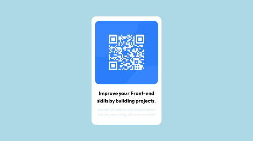 Frontend Mentor | Qr code component using html and css only. coding challenge solution