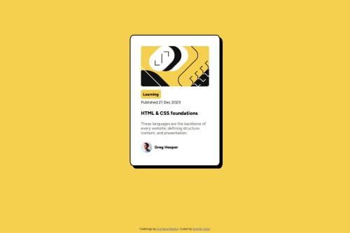css grid, flex coding challenge solution