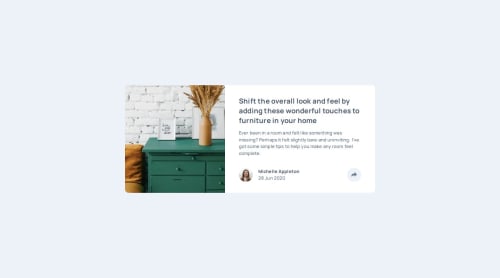 Frontend Mentor Article Preview Component Coding Challenge Solution