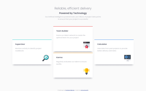 Frontend Mentor | Responsive design using regular HTML and CSS. coding challenge solution