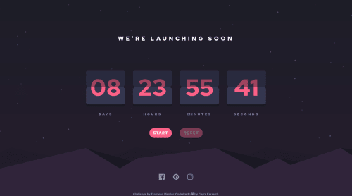 Launch Countdown Timer using Flexbox, Styled components, React, TS coding challenge solution ...