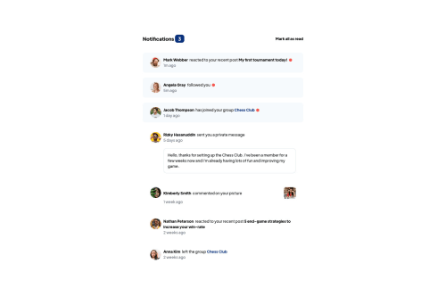 Frontend Mentor | Responsive notifications page with ReactJs coding challenge solution