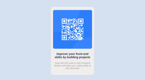 Frontend Mentor | QRCode page using HTML and CSS coding challenge solution Frontend Mentor | QRCode page using HTML and CSS coding challenge solution