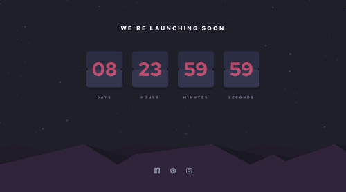 Frontend Mentor | Launch Countdown Timer using HTML, CSS and Js coding challenge solution