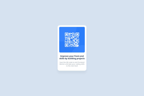 Frontend Mentor | QR code component solution coding challenge solution
