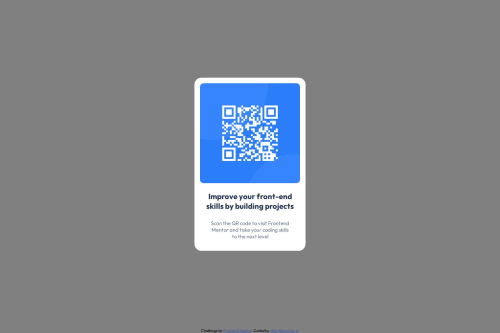 Frontend Mentor | Qr code responsive coding challenge solution