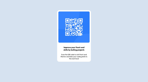 Frontend Mentor | Responsive landing page using CSS Grid, QR code. coding challenge solution