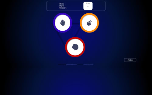 Frontend Mentor | Solution : Rock paper scissors coding challenge solution