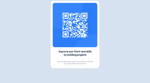Frontend Mentor | QR Card using HTML and CSS coding challenge solution