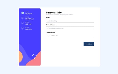 Frontend Mentor Multi Step Form With React And Tailwind Css Coding