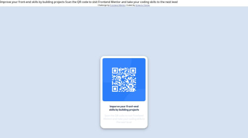 Responsive QR Code Component using Flexbox coding challenge solution | Frontend Mentor