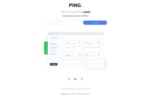 Frontend Mentor Ping Project Using Flexbox Coding Challenge Solution