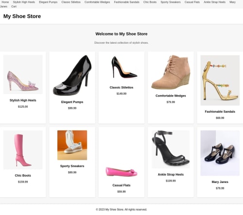 Frontend Mentor | shoe store using html css and javascript coding challenge solution