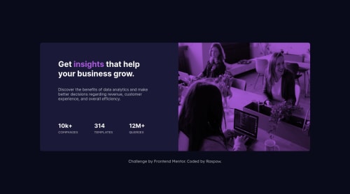 Responsive Web with HTML & SCSS (using flexbox) coding challenge solution | Frontend Mentor