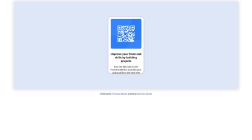 Frontend Mentor | Designing a QR code using HTML & CSS coding challenge solution