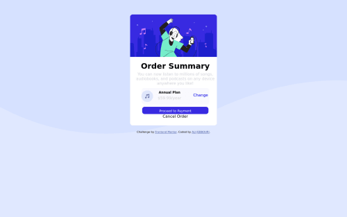 Frontend Mentor | order-summary-component-main coding challenge solution