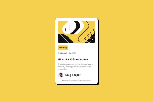 CSS flex box coding challenge solution | Frontend Mentor