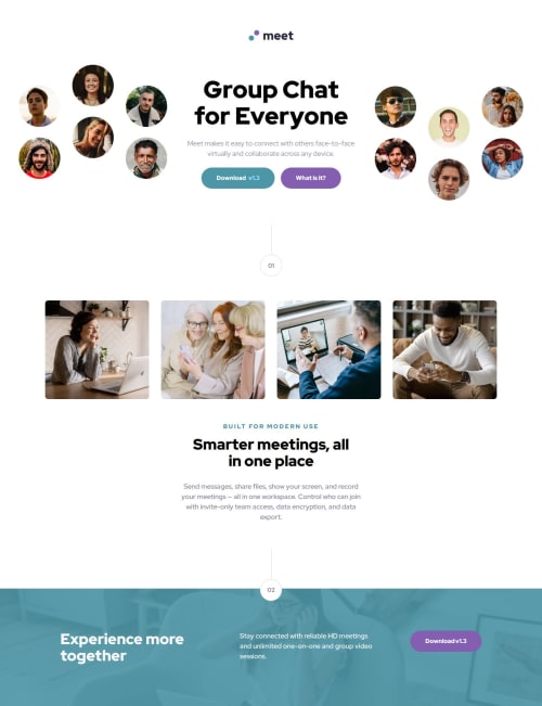 Responsive landing page using CSS Grid。 coding challenge solution | Frontend Mentor