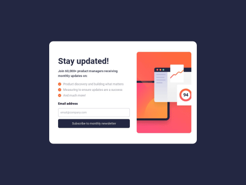 Frontend Mentor News Letter Using React Js And Tailwind Css Coding Challenge Solution