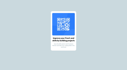 Frontend Mentor | QR-Code Component coding challenge solution