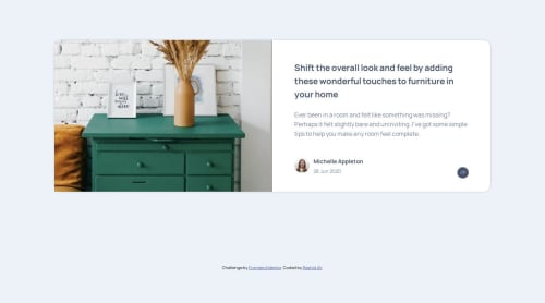 Frontend Mentor | Article preview component in html css coding challenge solution