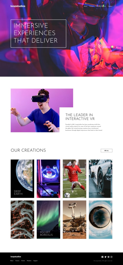 Frontend Mentor | Loopstudios Landing Page coding challenge solution