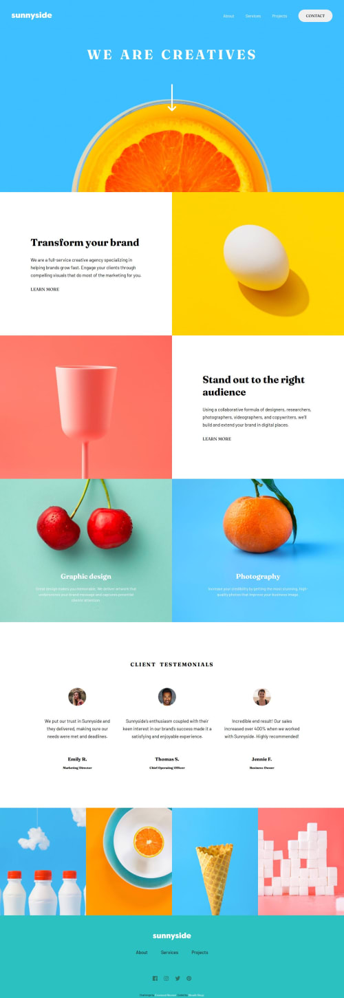 Frontend Mentor Responsive Sunnyside Agency Landing Page Using Html And Css Coding Challenge