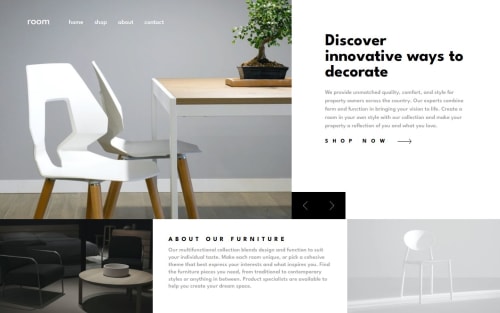Room Homepage using HTML, CSS and SASS coding challenge solution