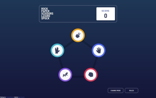 Frontend Mentor | Rock, Paper, Scissors with React 19, Next 15, Bootstrap 5, Motion 12 coding ...