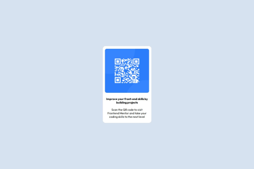QR-Code-Component Challenge with HTML & CSS coding challenge solution | Frontend Mentor