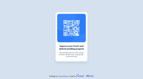 Frontend Mentor | QR Code Component using HTML & CSS Only coding challenge solution