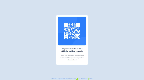 Qr-Code-Card Challenge ( CSS Flexbox + Vite React) coding challenge solution