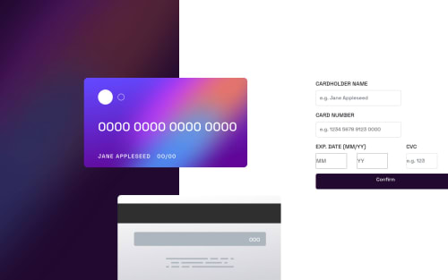 Frontend Mentor | Interactive Card Details Form coding challenge solution
