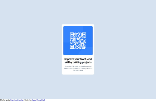 QR-code-component using html css coding challenge solution | Frontend Mentor