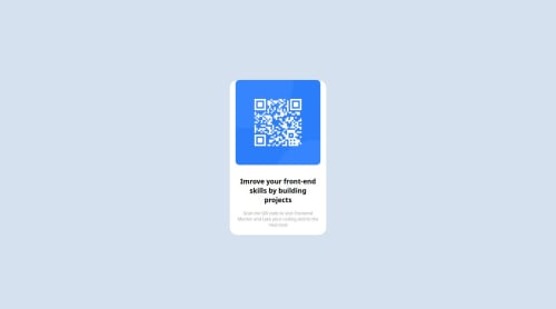 Frontend Mentor | Responsive QR Code Template coding challenge solution Frontend Mentor | Responsive QR Code Template coding challenge solution