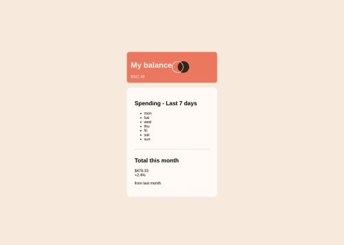 Frontend Mentor | Expenses chart component with HTML CSS and JS coding challenge solution