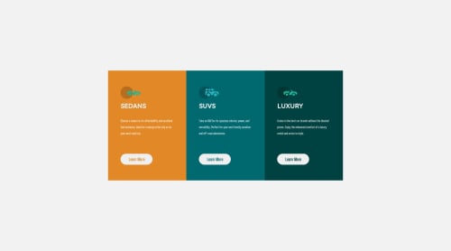 3-column-card with CSS Grid coding challenge solution | Frontend Mentor