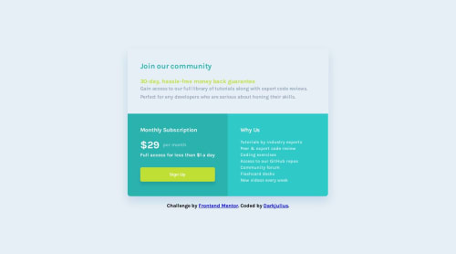 Responsive Single Price Grid Component using CSS Flexbox coding challenge solution | Frontend Mentor