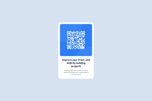 Frontend Mentor | QR code card using html and internal CSS styling coding challenge solution