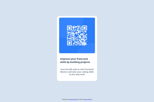QR code html css bem sass coding challenge solution | Frontend Mentor