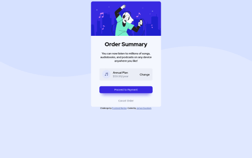 Frontend Mentor | order-summary-component-main coding challenge solution