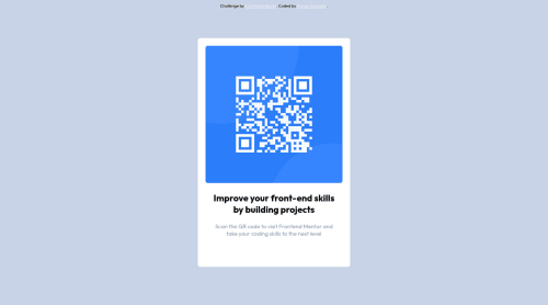 Frontend Mentor | QR-COMPONENT using Responsive CSS and HTML coding challenge solution