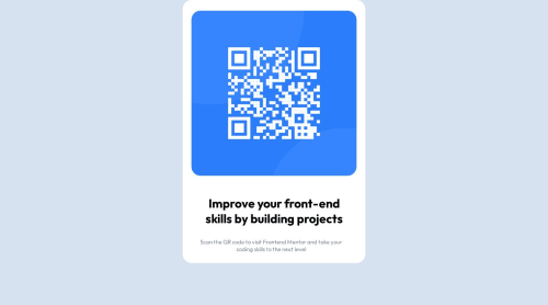 Frontend Mentor | QR-code component solution coding challenge solution