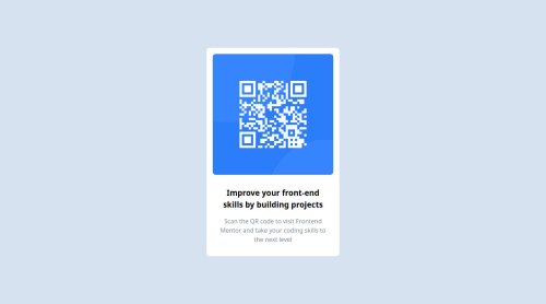 Frontend Mentor | Responsive qr code card using react and tailwindcss coding challenge solution