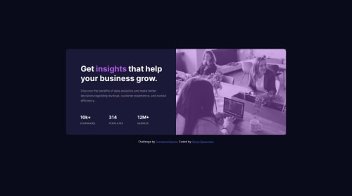 Frontend Mentor | Stats preview card component using HTML and CSS coding challenge solution